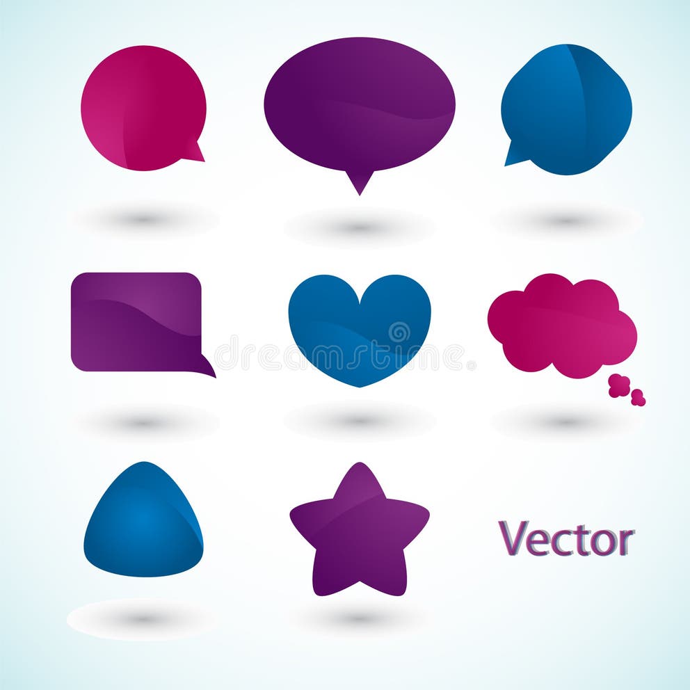 Pink Communication Icons Bubbles Stock Illustrations – 369 Pink ...