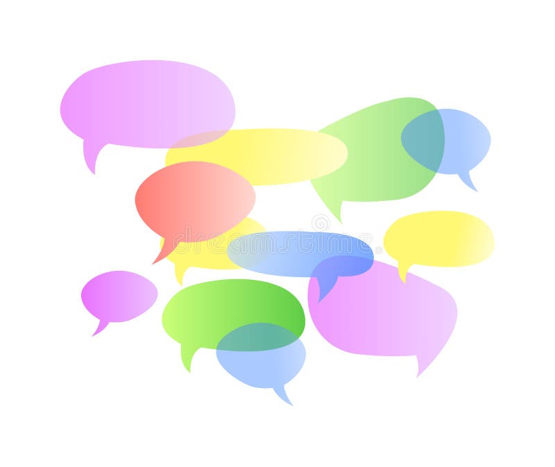 Forum Symbol. Speech Bubbles Stock Vector - Illustration of help ...