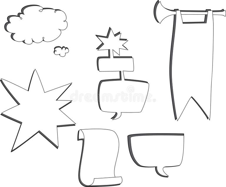 Rectangle Thought Bubbles Stock Illustrations – 539 Rectangle Thought ...