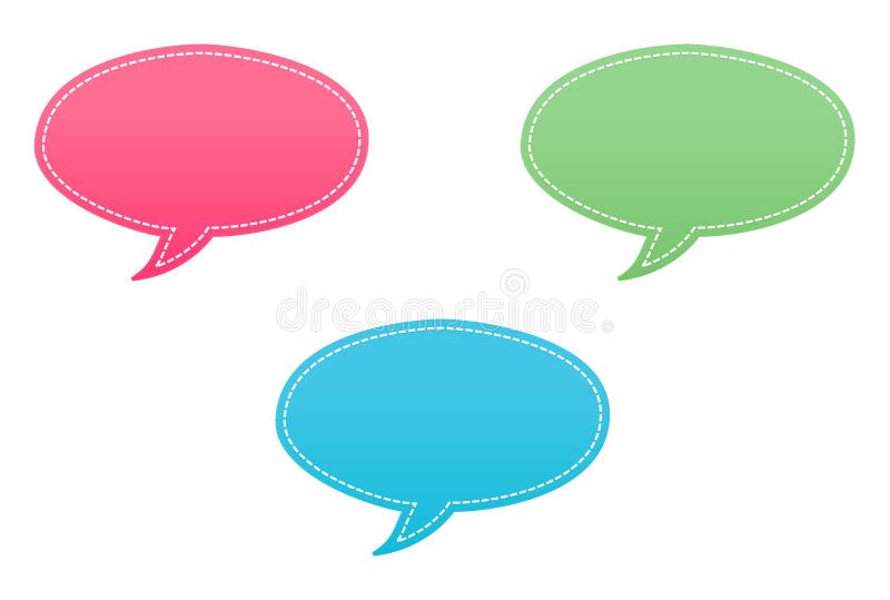 Speech bubbles stock illustration. Illustration of message - 28731667