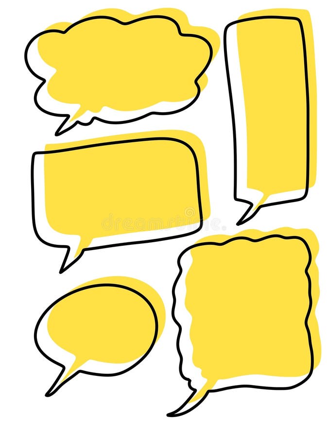 Speech Bubbles. Cartoon Icon Illustration Stock Illustration ...