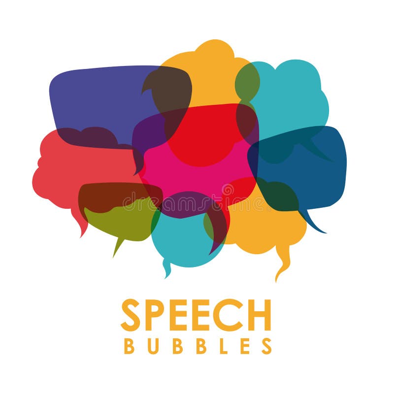 Speech Bubbles Communication Stock Illustration - Illustration of ...