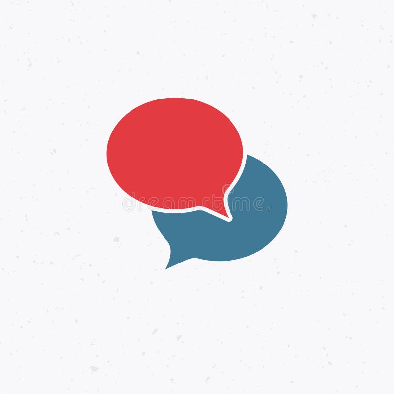 Speech Bubbles Communication Icon. Talking Symbol. Support Chat. Stock ...