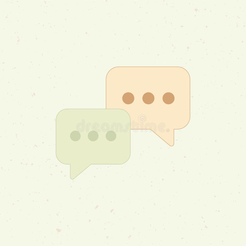 Speech Bubbles Communication Icon. Talking Symbol. Support Chat. Stock ...