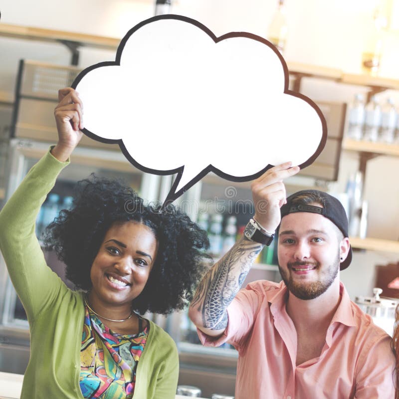 Speech Bubbles Communication Message Connect Concept Stock Photo ...