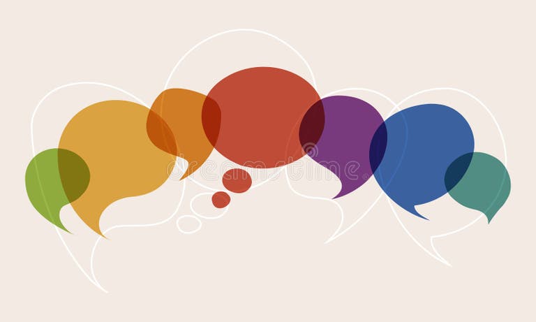 Speech Bubbles Communication and Teamwork Concept for Business Dialogue ...