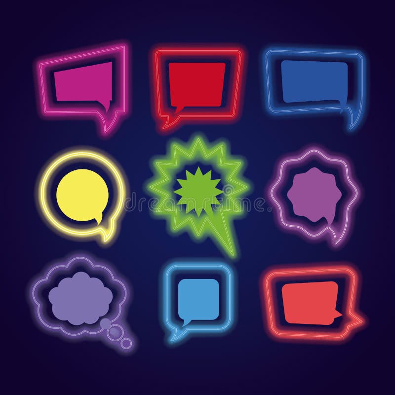 Speech bubbles design stock vector. Illustration of cloud - 110282567