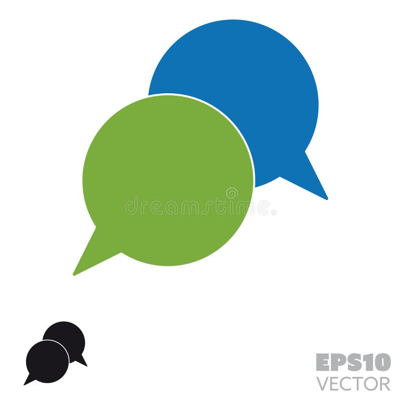Dialog symbol stock illustration. Illustration of discussion - 7361912