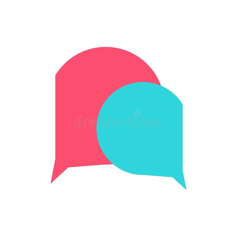 Dialogue Icon. Chat Vector Logo Concept Illustration in Flat Style ...
