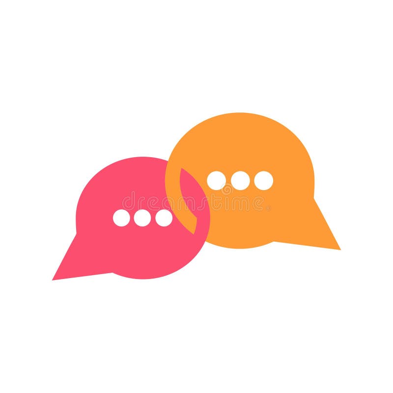 Dialogue Icon. Chat Vector Logo Concept Illustration in Flat Style ...