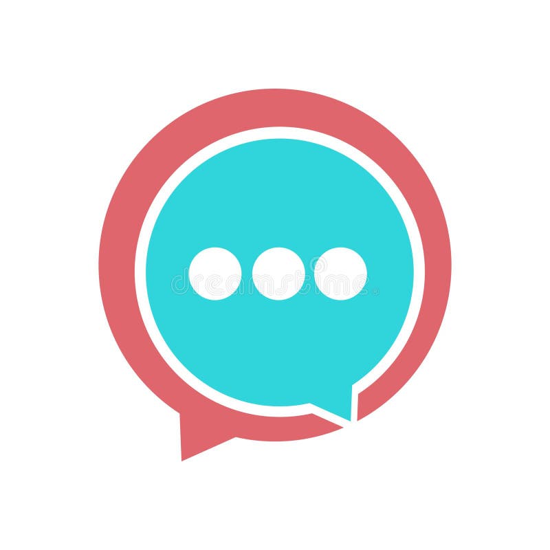 Dialogue Icon. Chat Vector Logo Concept Illustration in Flat Style ...