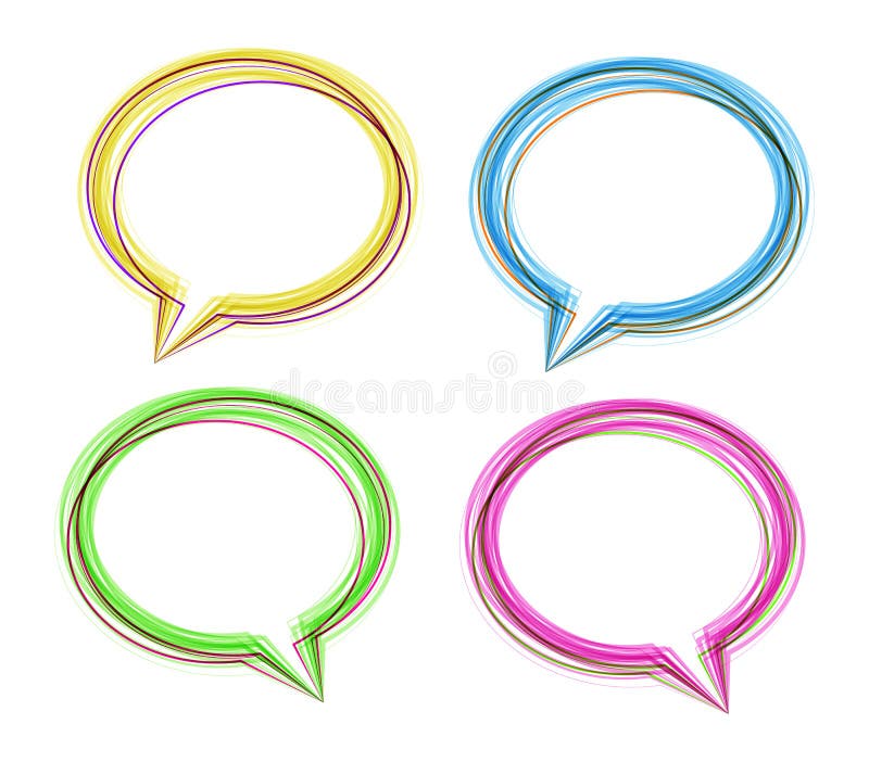 Speech bubbles stock vector. Illustration of isolated - 113562396