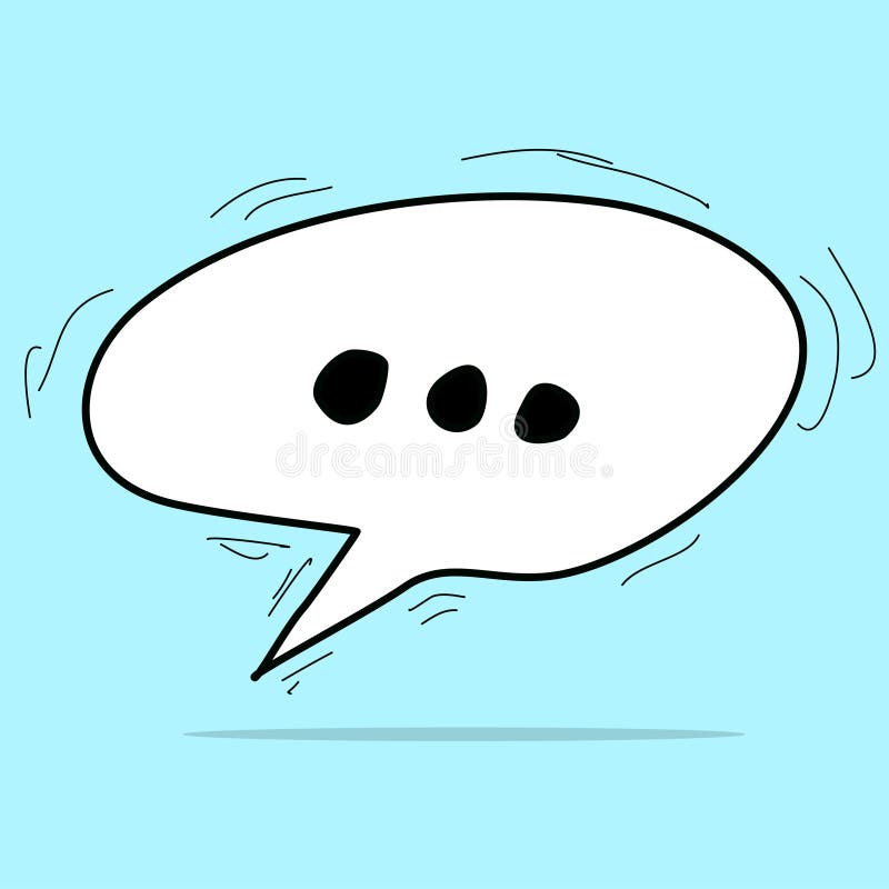 Speech Bubbles with Ellipsis Sign Stock Vector - Illustration of ...
