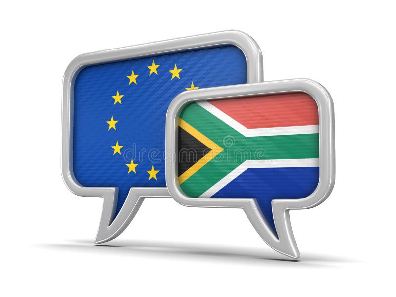 Speech bubbles with flags stock illustration. Illustration of republic ...