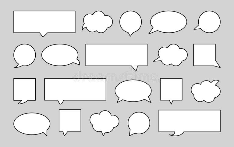 Blank Comic Text Box Stock Illustrations – 28,668 Blank Comic Text Box ...