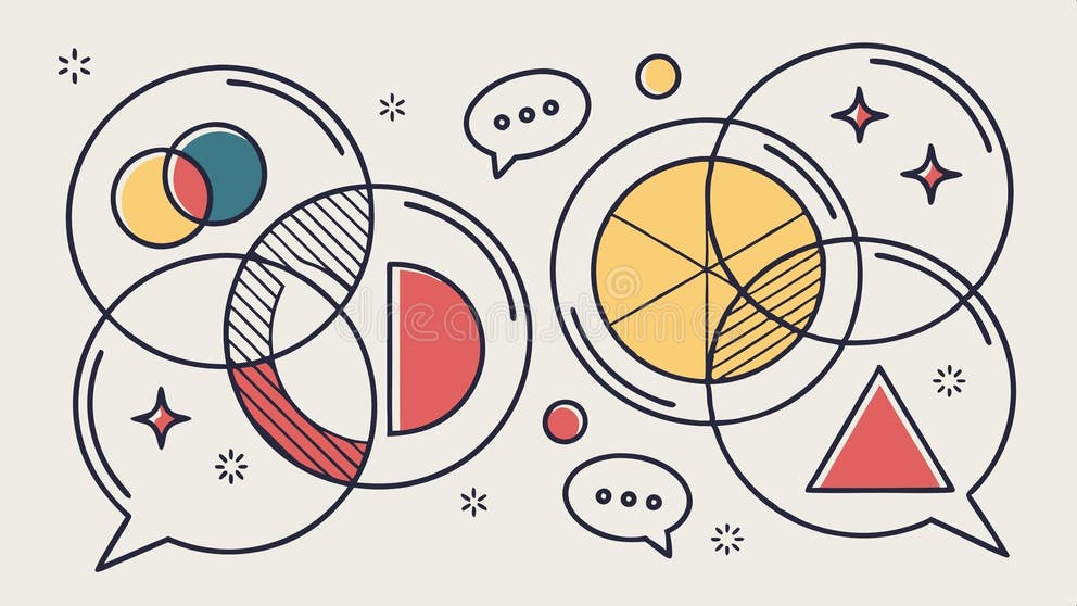 Speech Bubbles with Geometric Shapes, Communication and Dialogue Design ...