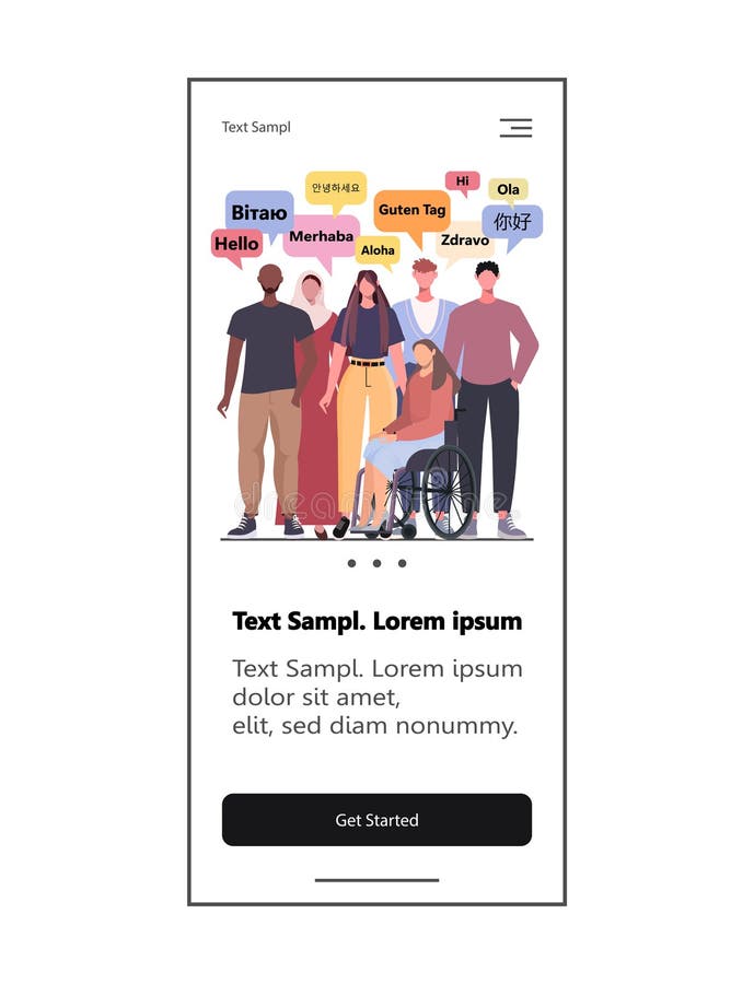 People Say Hello in Different Languages. Stock Vector - Illustration of ...