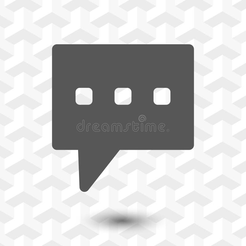 Speech Bubbles Icon. Chat Pictogram Icon Stock Vector Illustration ...