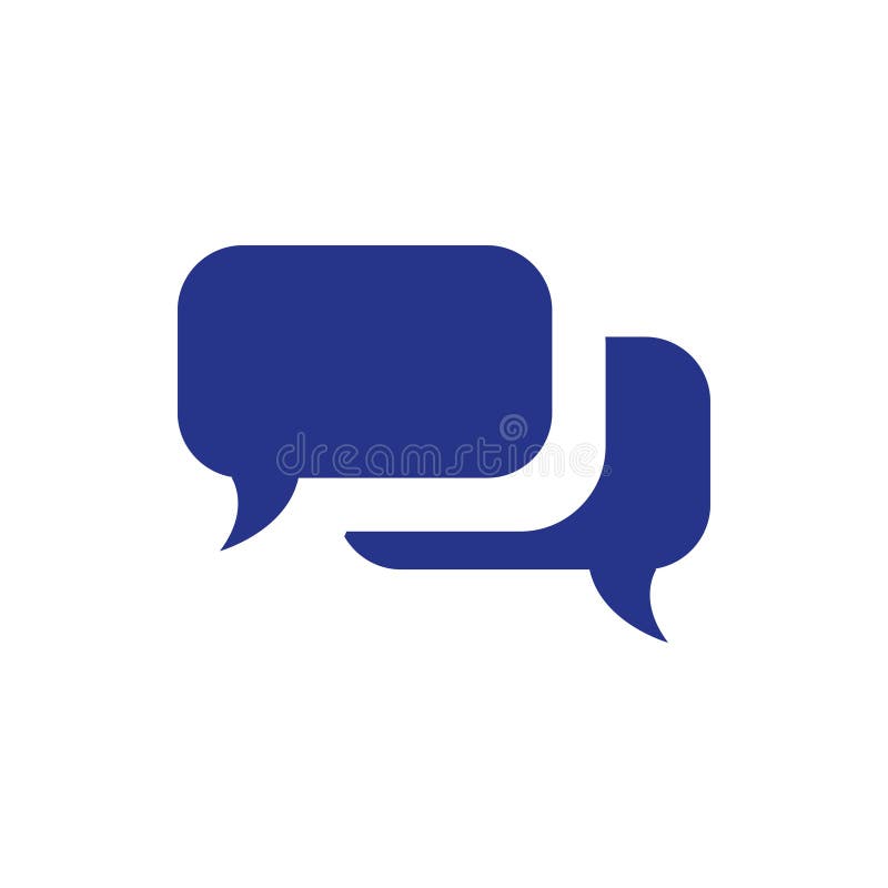 Speech Bubbles Icon. Chat Pictogram Icon Stock Vector Illustration ...