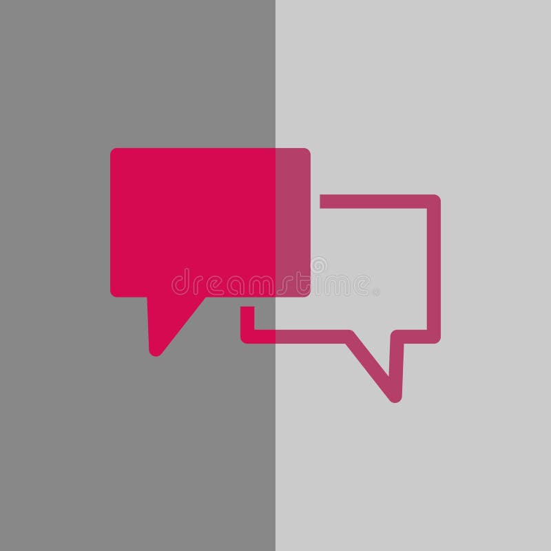 Speech Bubbles Icon. Chat Pictogram Icon Stock Vector Illustration Stock Vector - Illustration ...