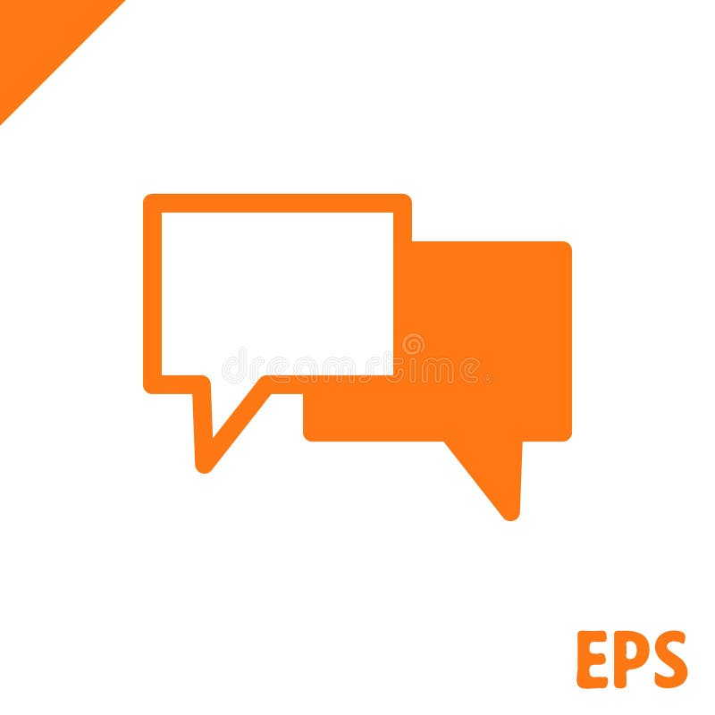 Speech Bubbles Icon. Chat Pictogram Icon Stock Vector Illustration ...