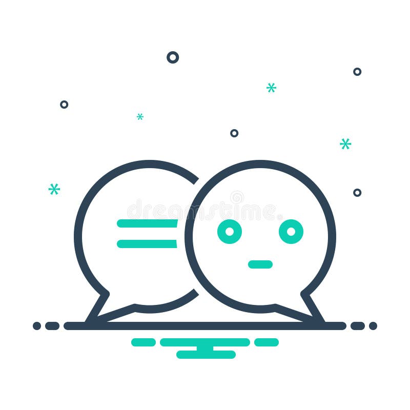 Mix Icon for Speech Bubbles, Talk and Gossip Stock Vector ...