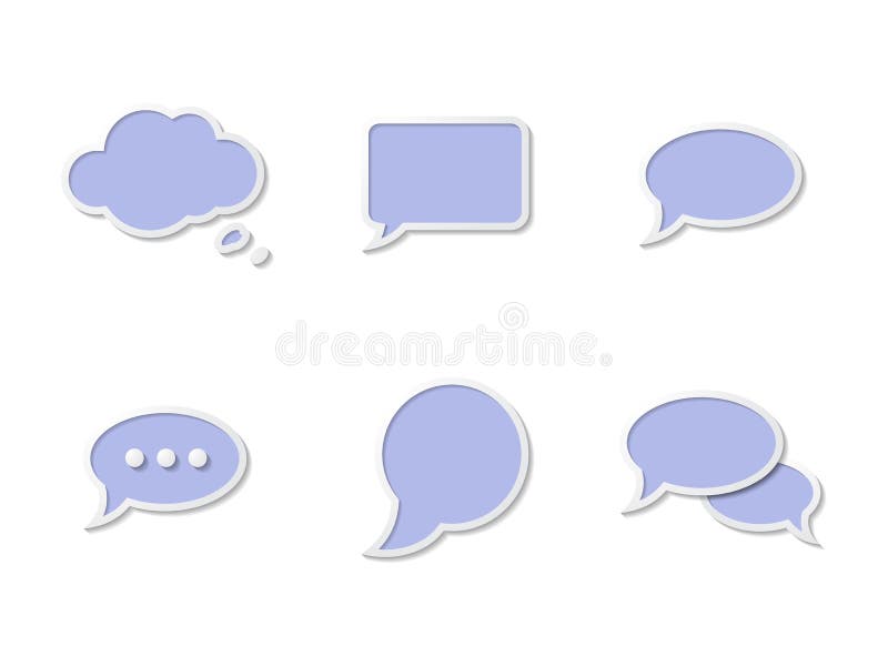 Speech bubbles icons stock illustration. Illustration of note - 98601501