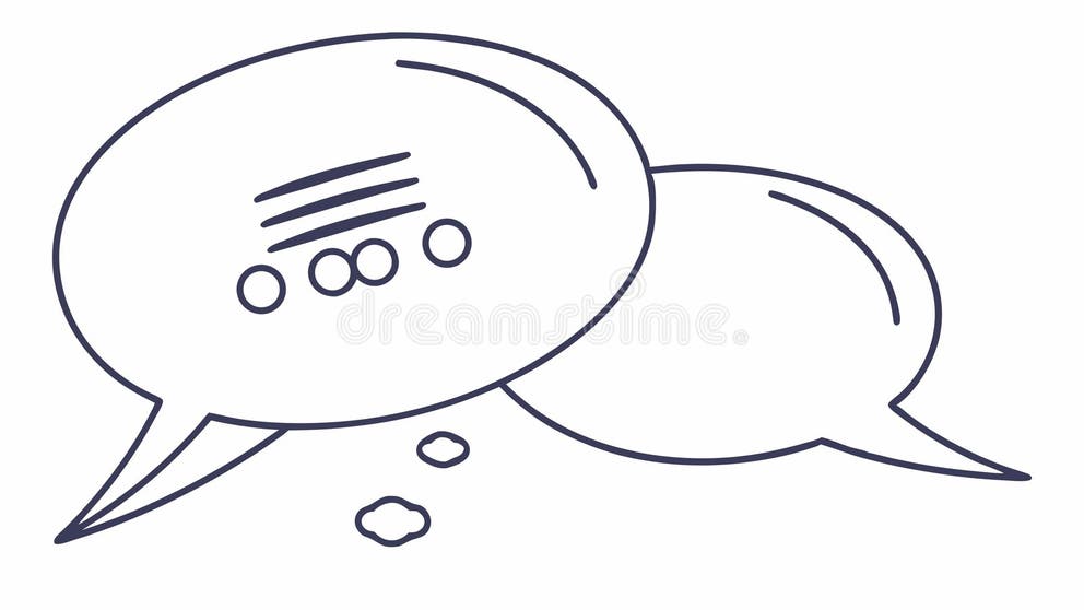 Speech Bubbles Illustration, Communication, Dialogue, Chat, Vector ...