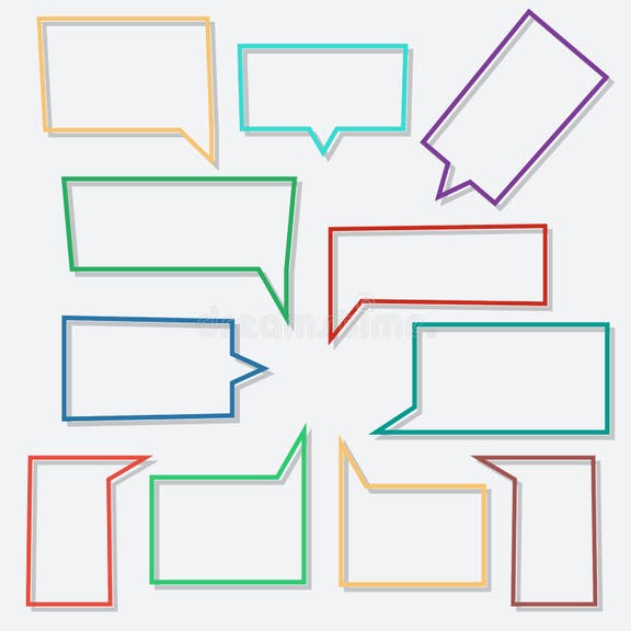 Rectangle Chat Bubbles Stock Illustrations – 1,486 Rectangle Chat ...