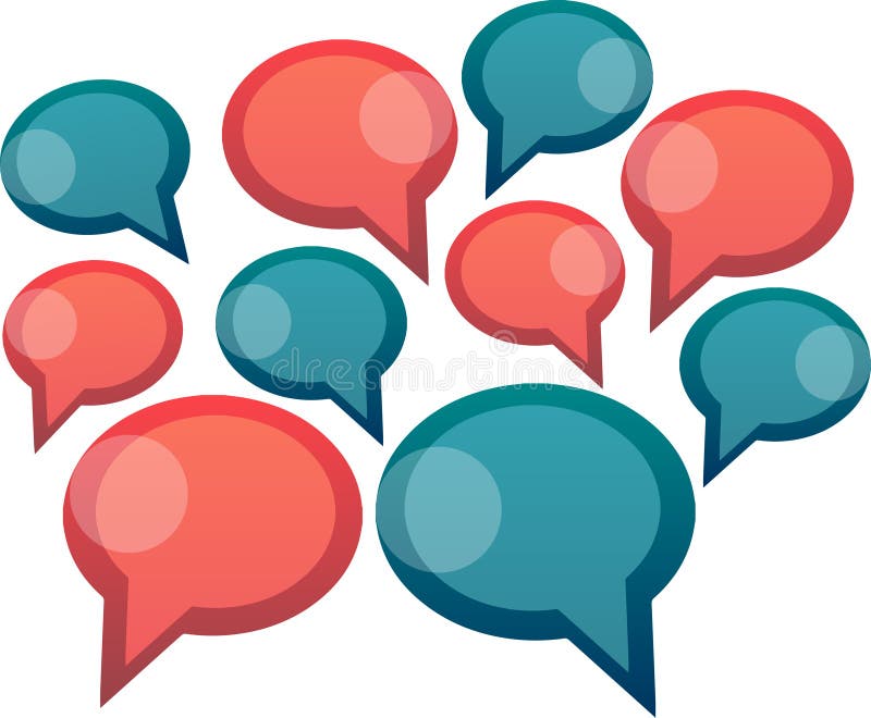 Two People Talking Speech Bubbles Stock Illustrations – 459 Two People ...