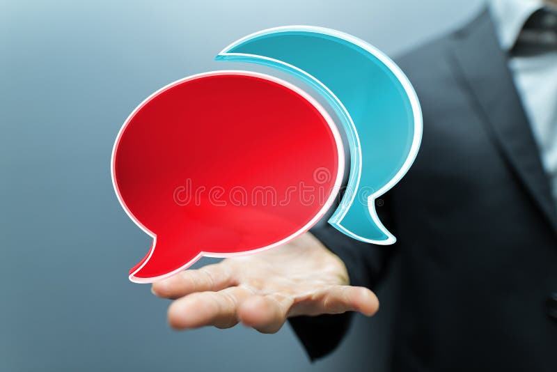 A Speech Bubbles. People Chatting. Vector Illustration of a ...