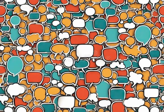 Speech Bubbles Seamless Pattern Stock IllustrationPattern Speech Bubble ...