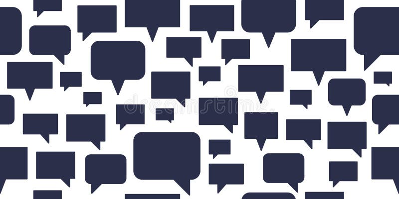 Discussion Seamless Background Stock Illustration - Illustration of ...