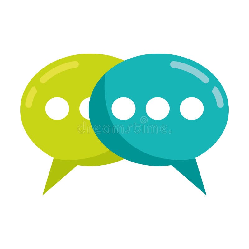 Speech bubbles messages stock vector. Illustration of classic - 284008763