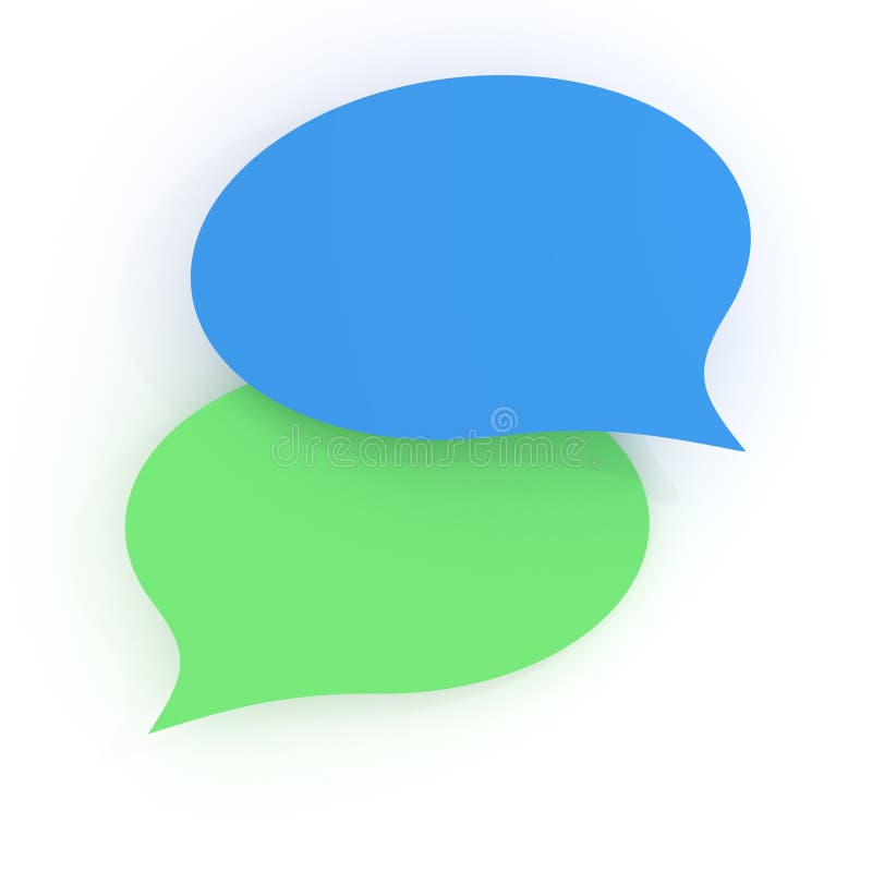 Two Blank Speech Bubbles Stock Illustrations – 762 Two Blank Speech ...