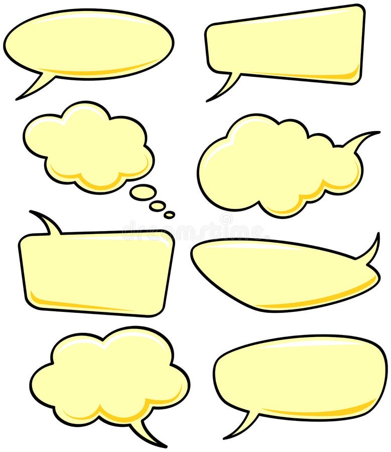 Speech Balloons (Speech Bubble) Stock Vector - Illustration of ...