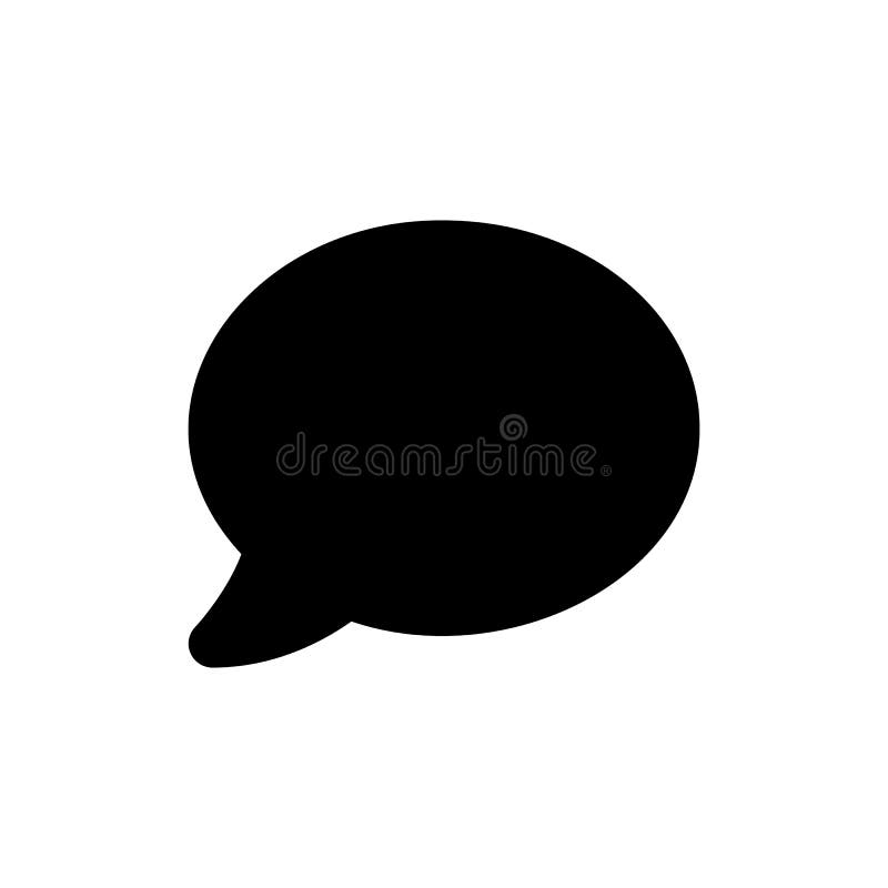 Speech Bubbles Vector Icon. Chat or Monolog Symbol Isolated. Vector ...