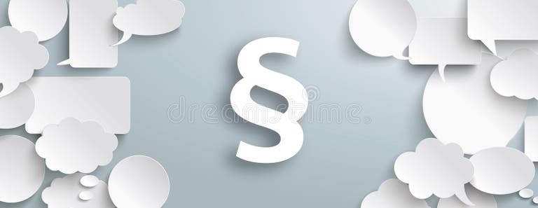 Speech Bubbles White Paragraph Header Stock Vector - Illustration of ...