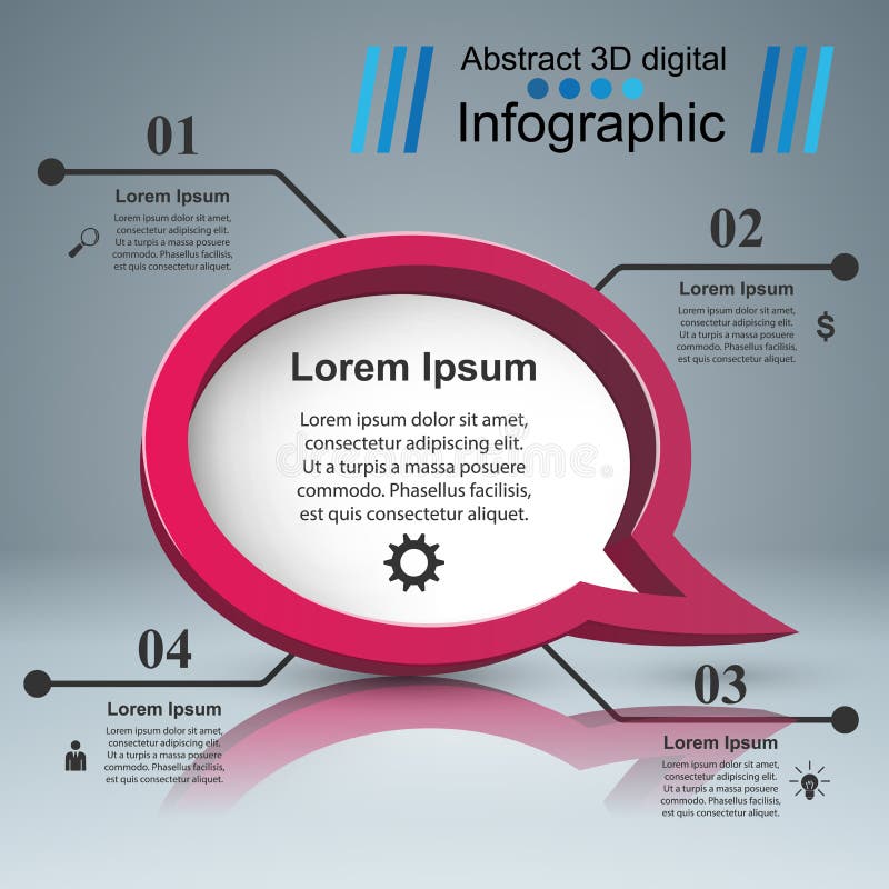 Speech Buble Icon. Dialog Box Info Stock Vector - Illustration of ...