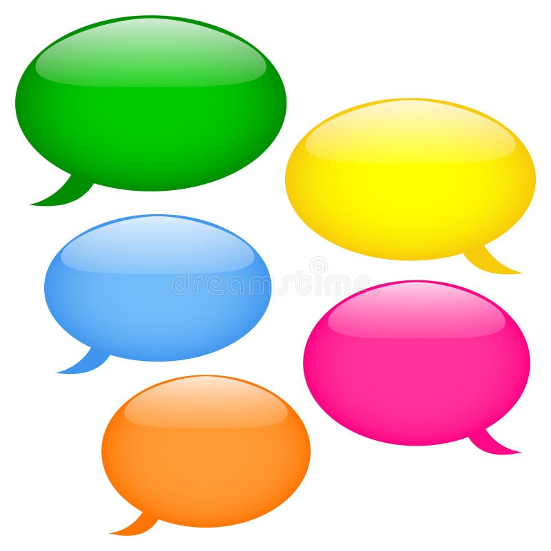 Speech buttons stock vector. Illustration of isolated - 16967786