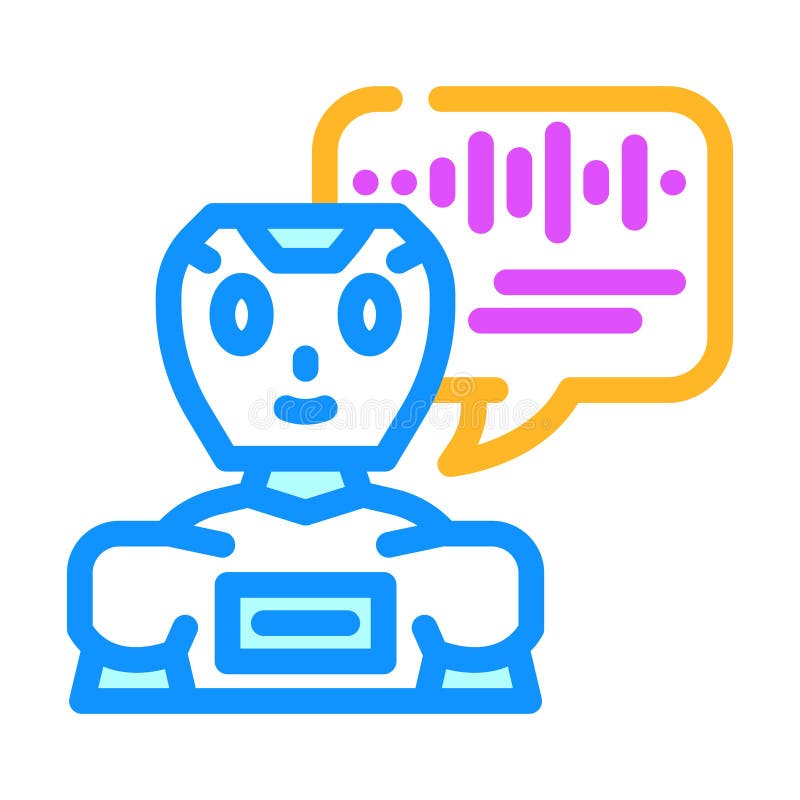 Speech Chat Bot Color Icon Vector Illustration Stock Vector ...