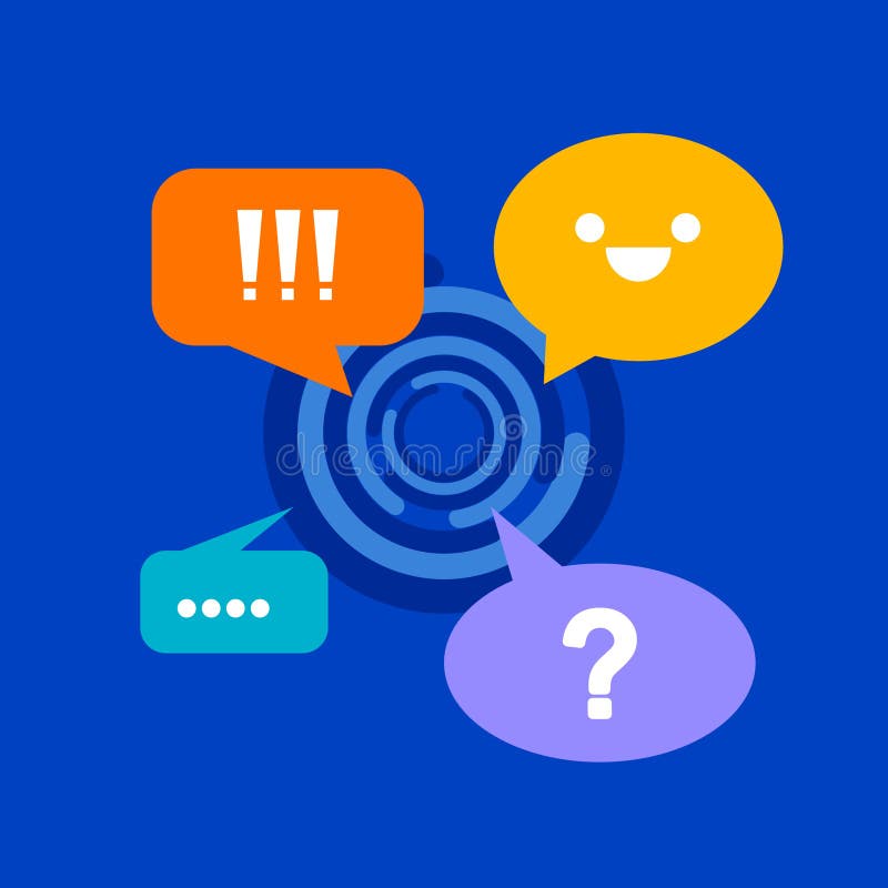 Speech Chat Bubble Talk Balloon, Vector Graphic. Text Message ...