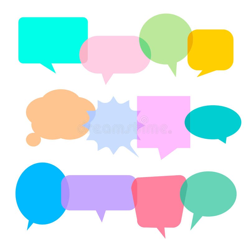 Speech Chat Bubble Talk Balloon, Vector Graphic. Text Message ...
