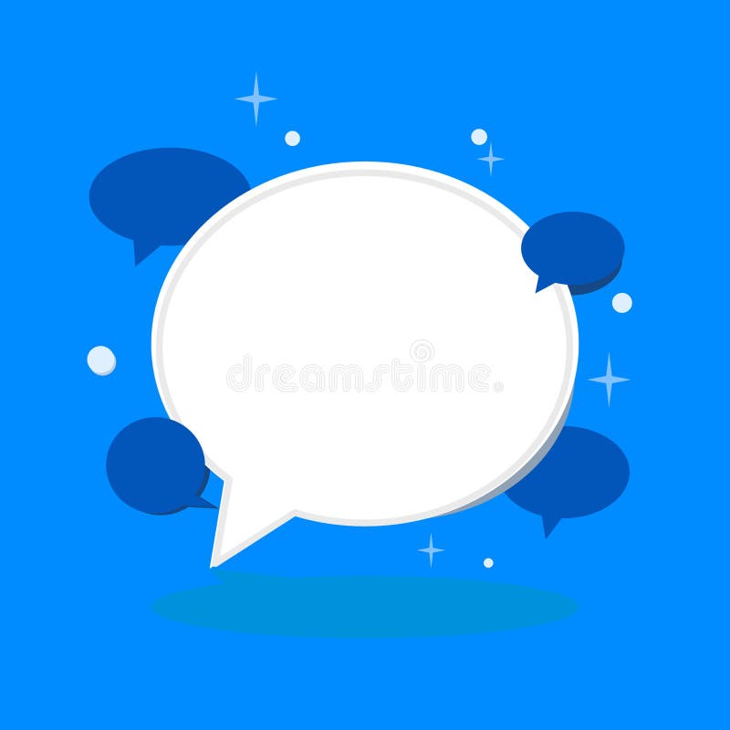 Speech Chat Bubble Talk Balloon, Vector Graphic. Text Message ...