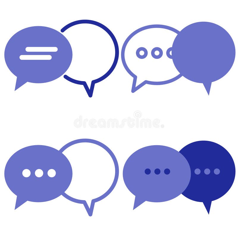 Speech Chat Bubble Talk Balloon, Vector Graphic. Text Message ...
