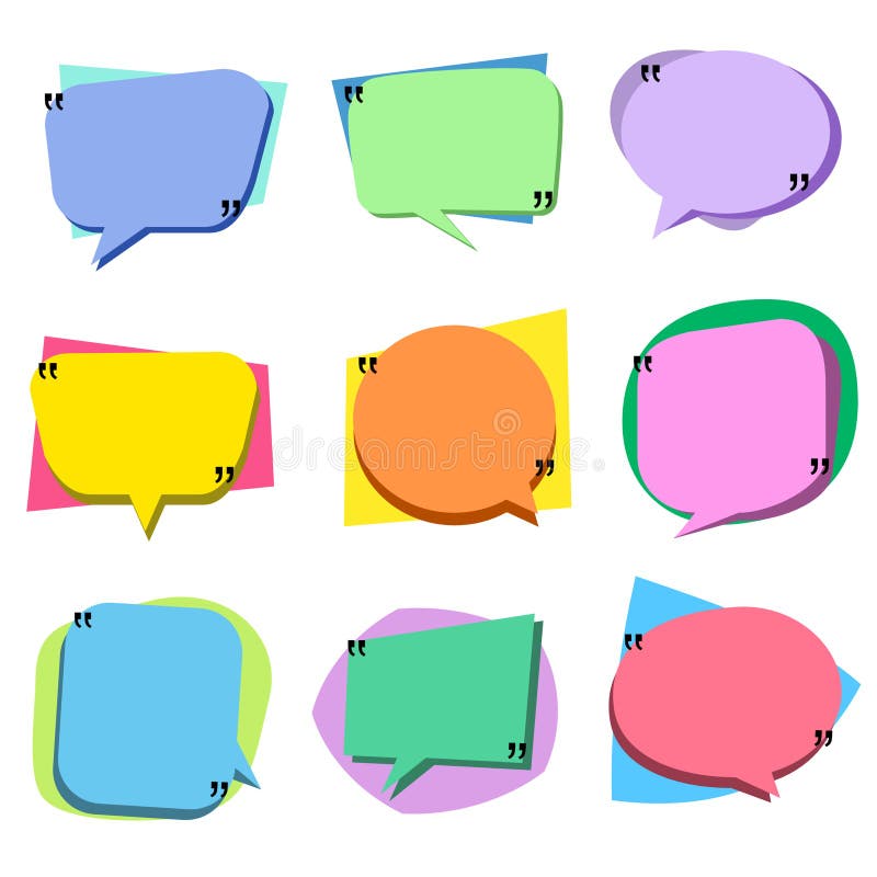 Speech Chat Bubble Talk Balloon, Vector Graphic. Text Message ...