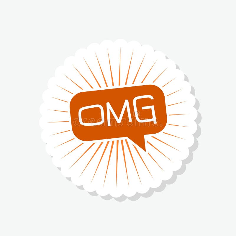 Speech Cloud for Online Chat Messages with OMG Stock Vector ...