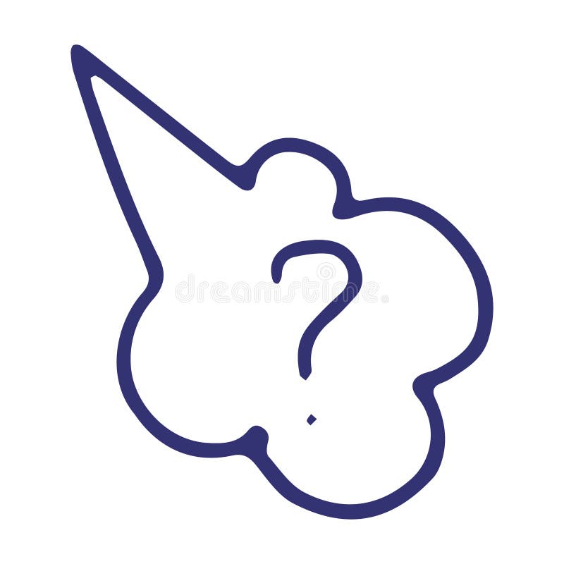 Speech Cloud and Question Mark Vector Design Element Stock Vector ...