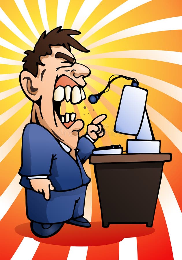 Speech through computer stock illustration. Illustration of keyboard ...