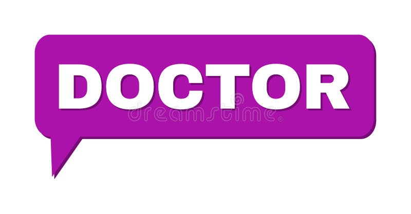 Conversation DOCTOR Colored Bubble Frame Stock Vector - Illustration of ...